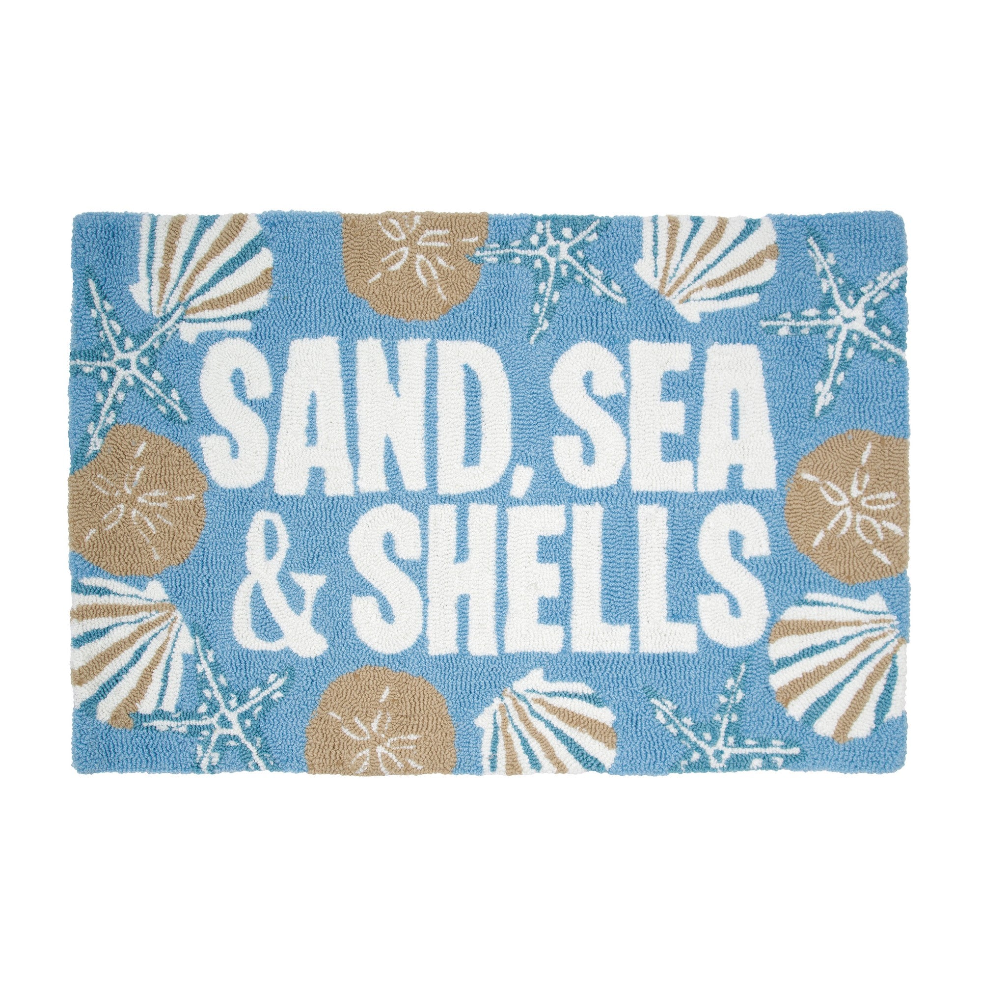 Sand Sea & Shells Rug – Coastal Place