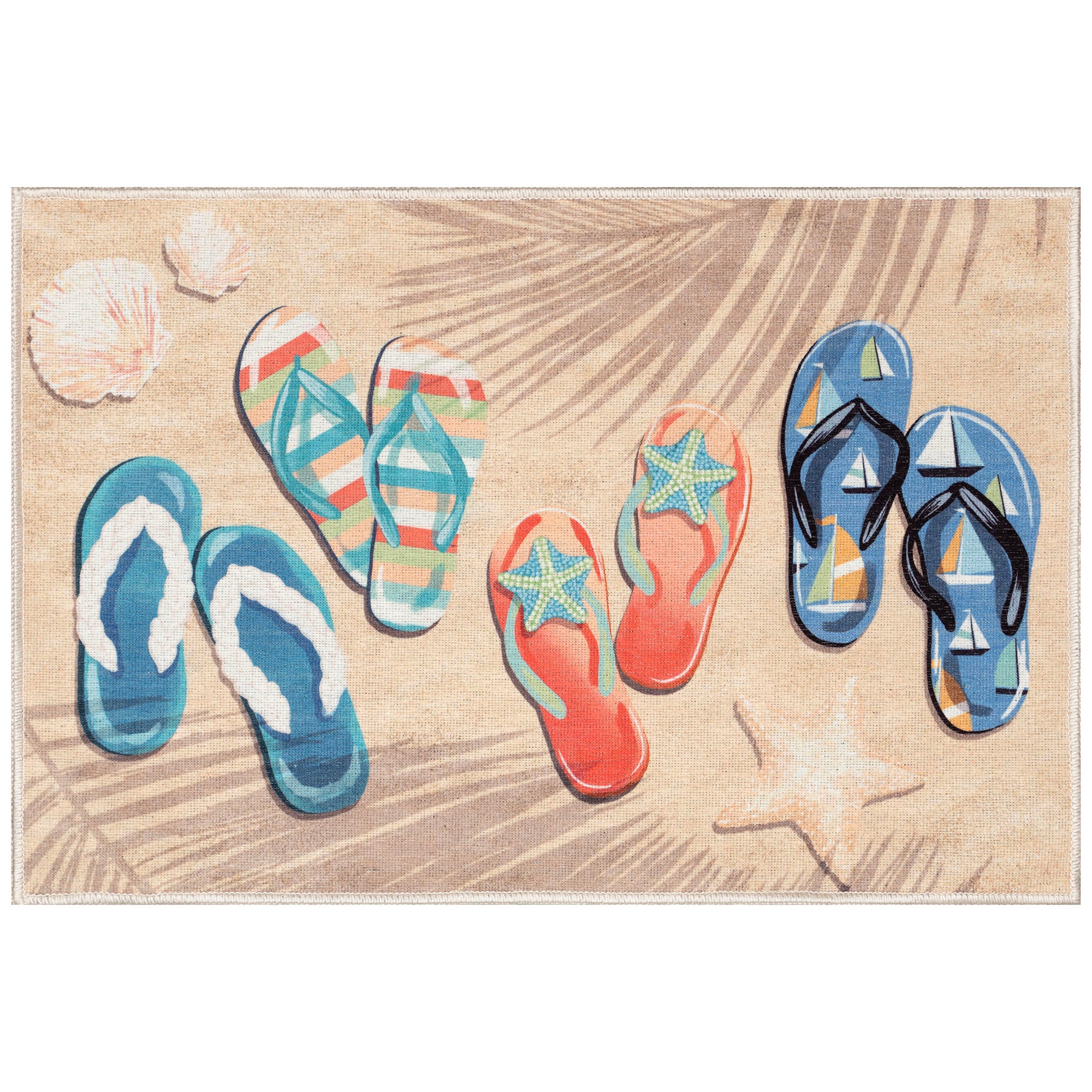 Flip Flop Sands Accent Rug – Coastal Place