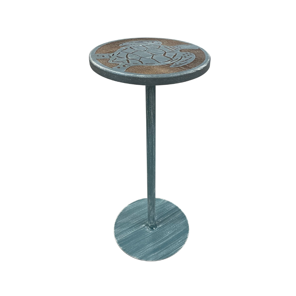 Deep Blue Sea Turtle Drink Table – Coastal Place