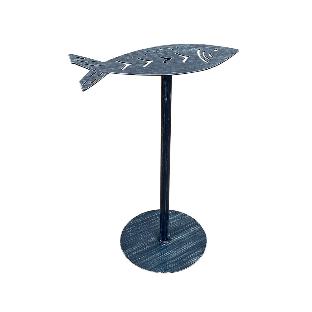 Navy Fish Drink Table – Coastal Place