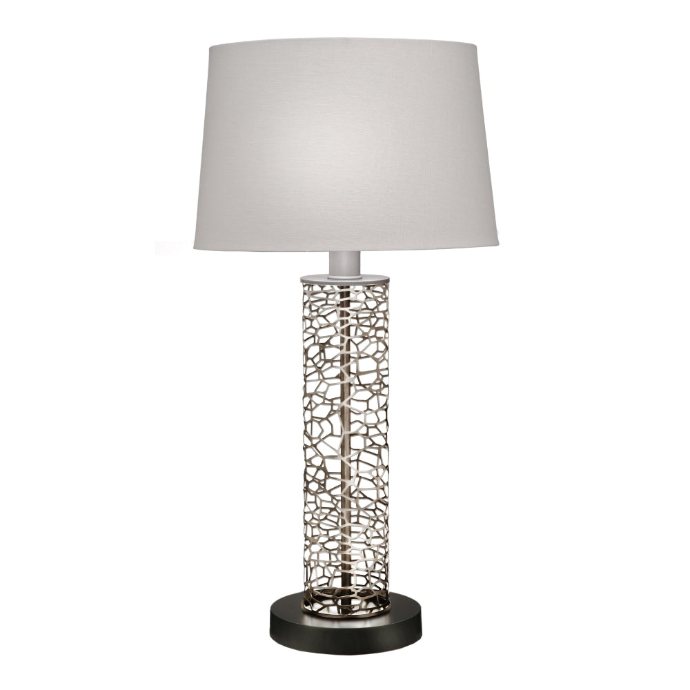 Silver Honeycomb Table Lamp – Coastal Place