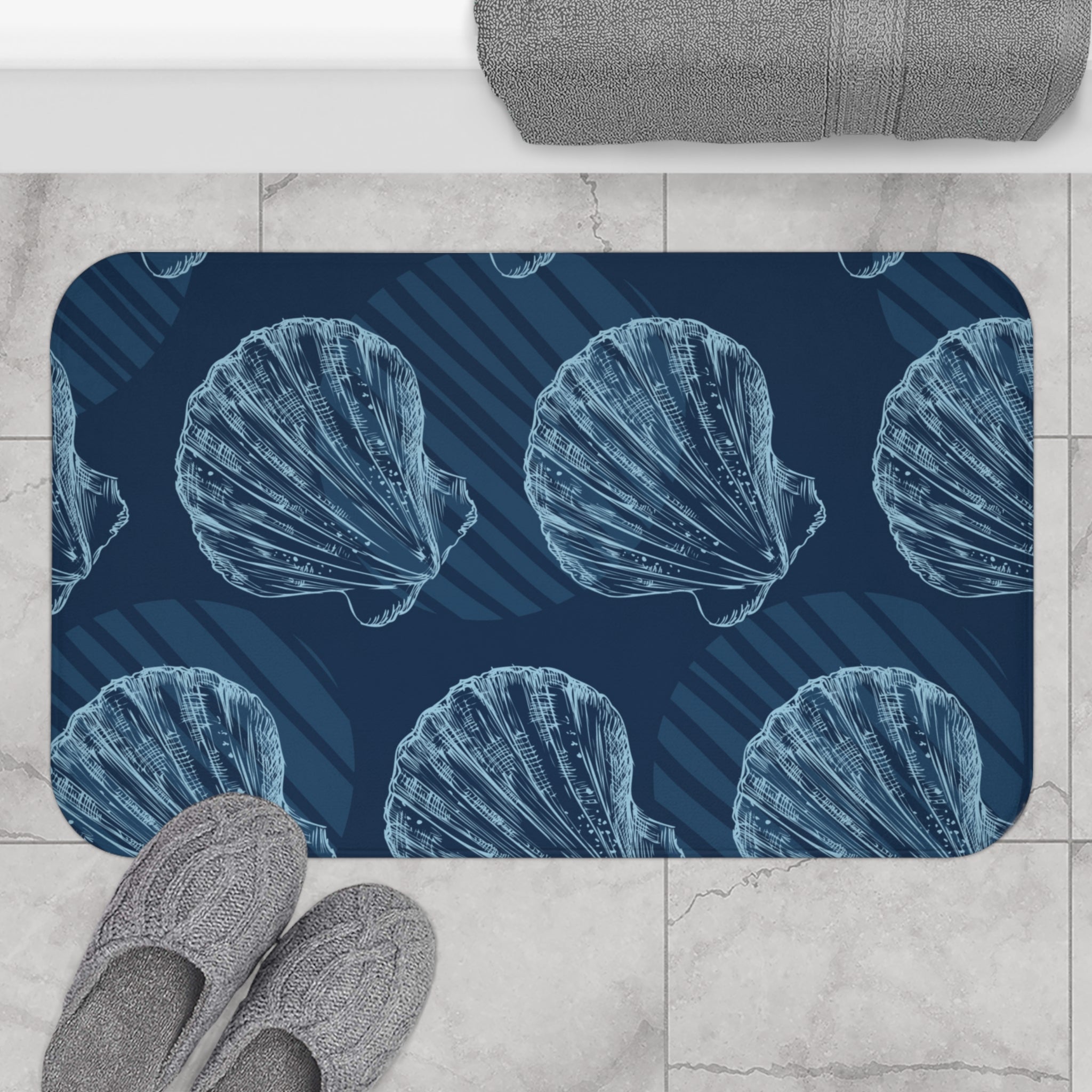 Coastal Clam Bath Mat – Coastal Place