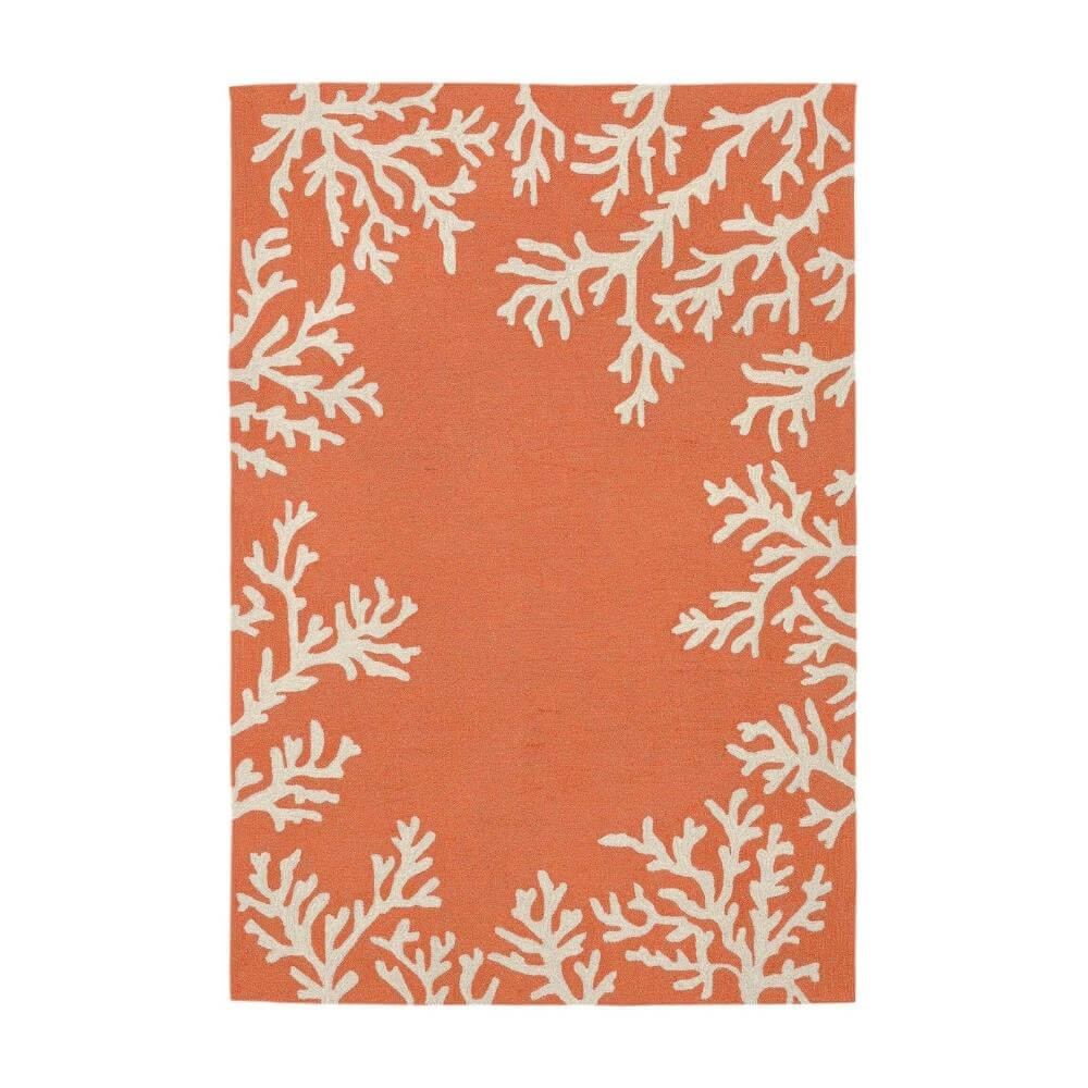 Bright Coral Rug – Coastal Place