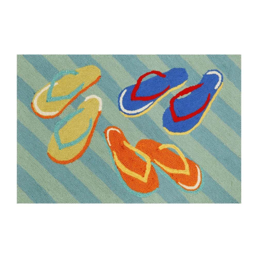 Front Porch Flip Flops Rug – Coastal Place