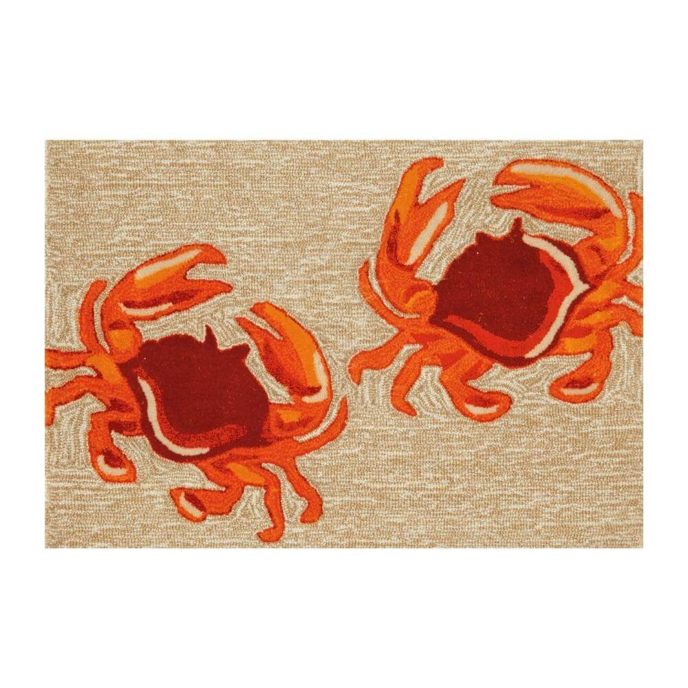 Sunset Beach Crabs Rug – Coastal Place