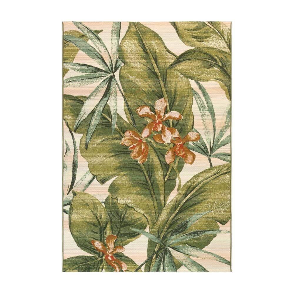Tropical Leaves Rug – Coastal Place