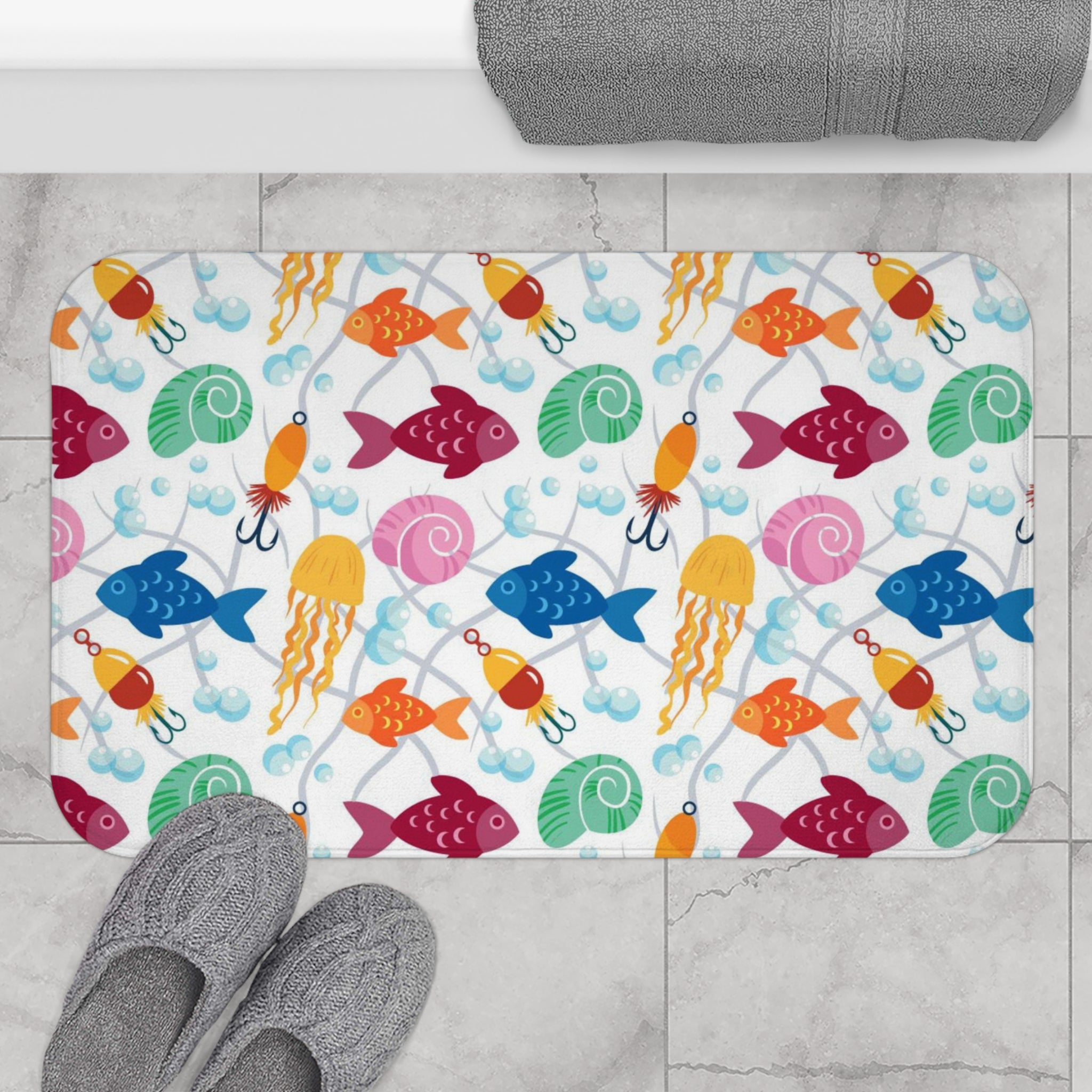 Bubble Sea Bath Mat – Coastal Place